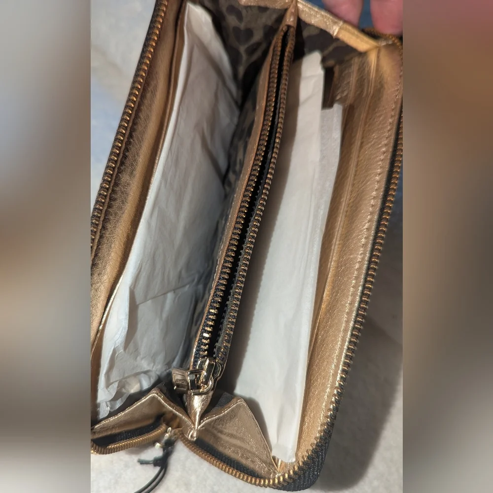 Rebecca Minkoff | Bags | Rebecca Minkoff Pale Gold Continental Wallet ...